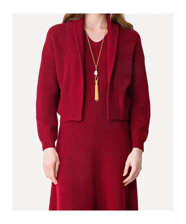 FORTE_FORTE Merino Wool Shawl Collar Cardigan