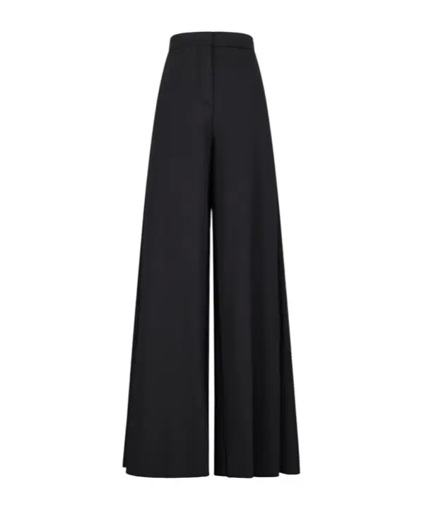 Max Mara Wide-leg Palazzo Pants With Letter Detailing - No