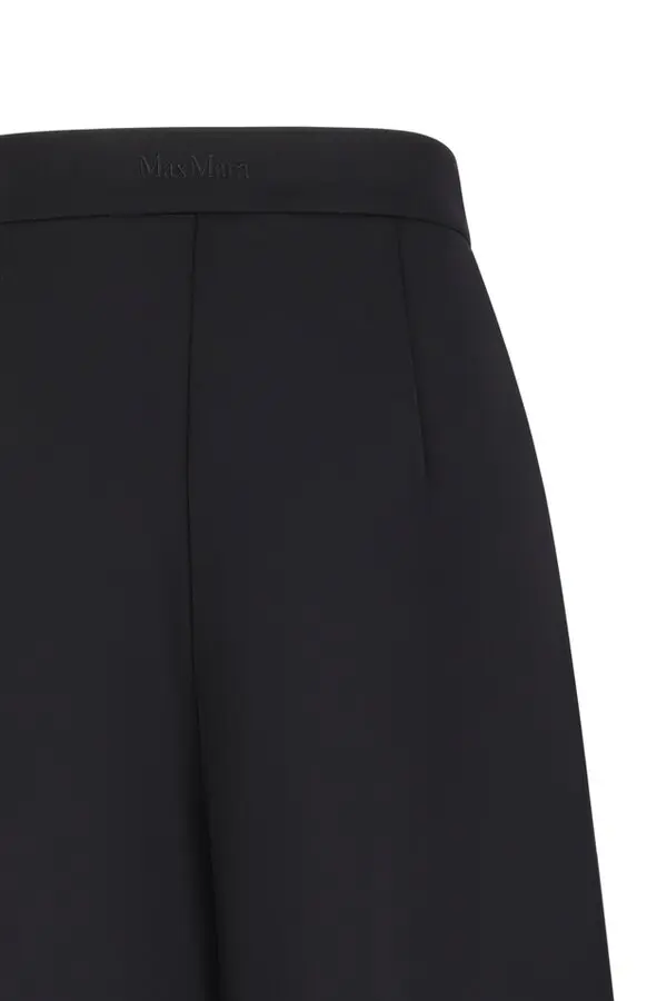 Max Mara Wide-leg Palazzo Pants With Letter Detailing - No