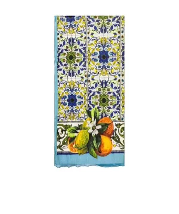 Dolce & Gabbana Printed Silk Scarf - Multicolor