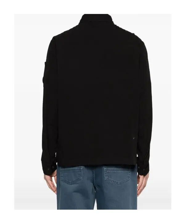 C.P. COMPANY Lens Button-up Overshirt - Black