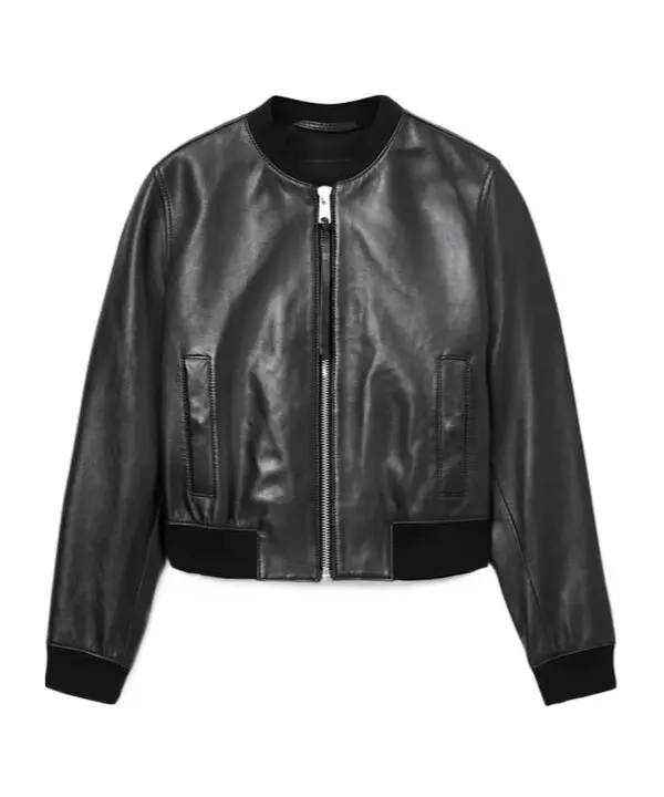 ALLSAINTS Orten Leather Bomber Jacket - Black