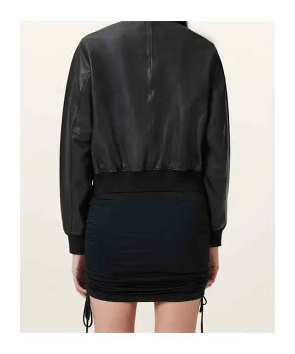 ALLSAINTS Orten Leather Bomber Jacket - Black