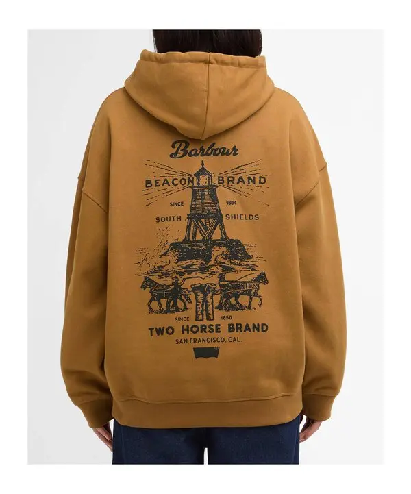 Barbour X Levi's Graphic Print Hoodie - Tan