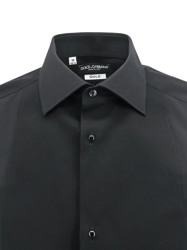 Dolce & Gabbana Dolce Gabbana Poplin Tuxedo Shirt
