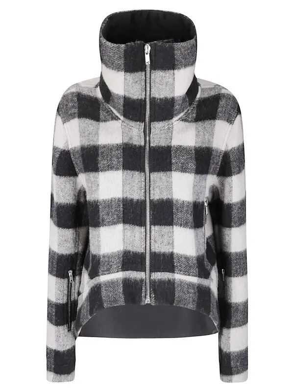 Rick Owens Exploder Checked Jacket - Black
