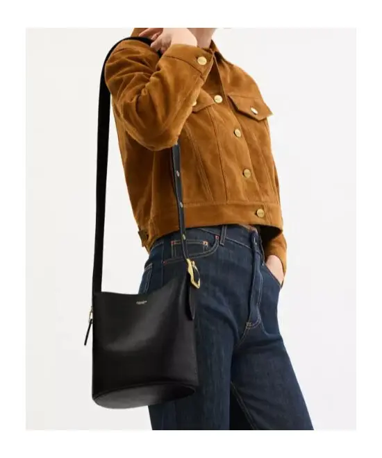 COACH Logo Detail Shoulder Bag - Black