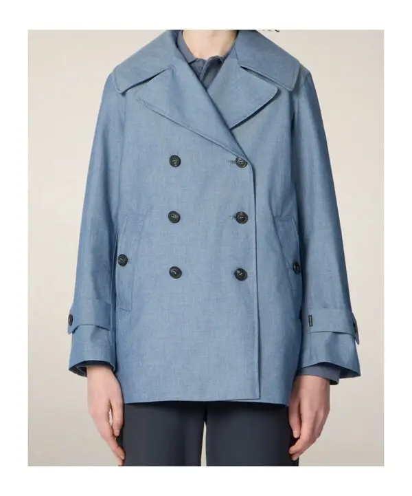 SAVE THE DUCK Double Breasted Casual Jacket - Blue