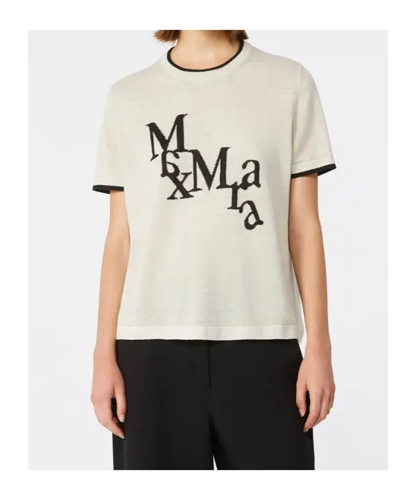 Max Mara Nordica Logo Knitted Top