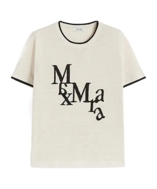 Max Mara Nordica Logo Knitted Top