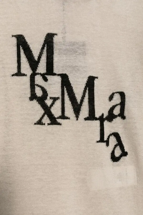 Max Mara Nordica Logo Knitted Top