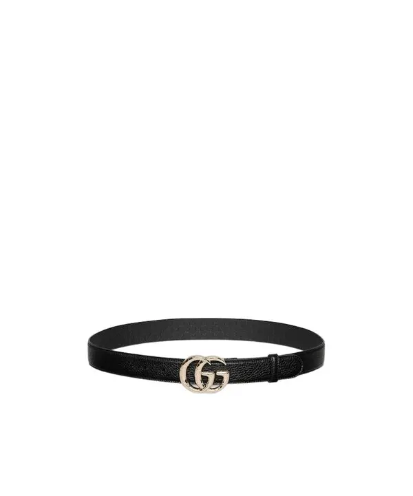 Gucci Gg Marmont Thin Belt - Black