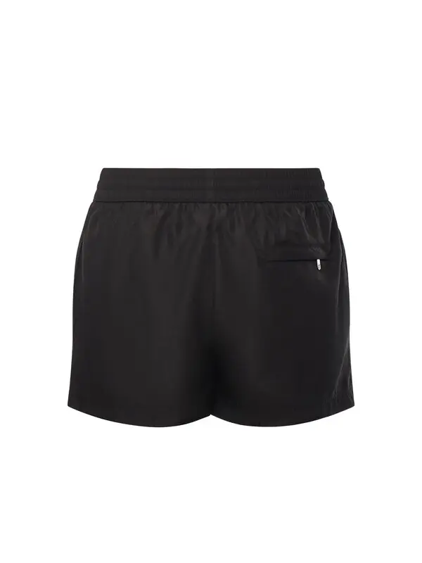 Dolce & Gabbana Logo Plaque Swim Shorts - Black