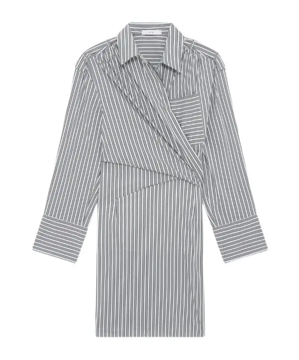 IRO PARIS Striped Midi Shirt Dress - No