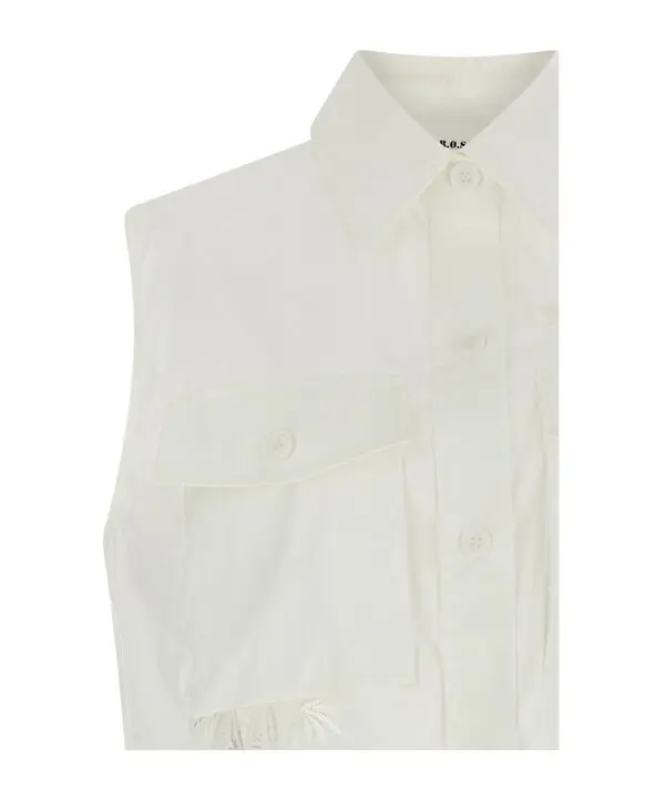 P.a.r.o.s.h Sleeveless Embroidered Shirt