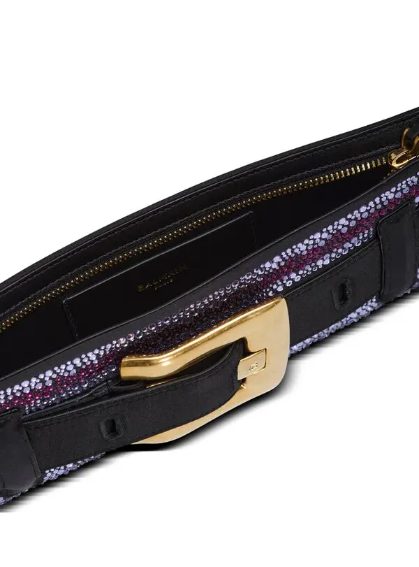 Balmain Anthem Crystal Clutch - Black