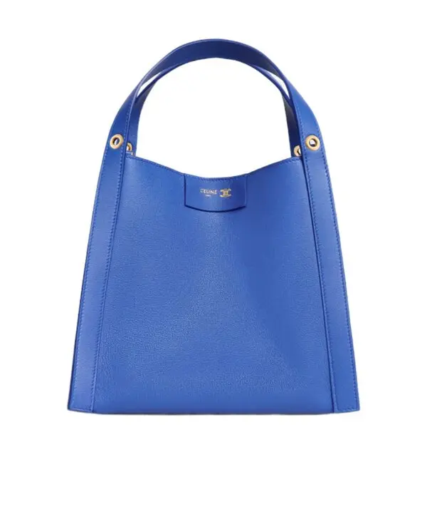 Celine Small Cube Bag In Supple Calfskin - Blue