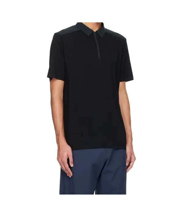 Veilance Frame Short-sleeve Polo Shirt - Black