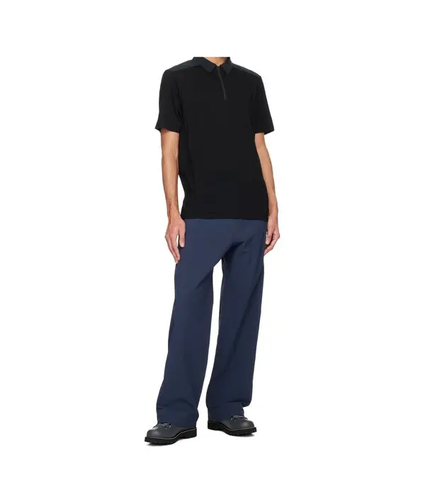 Veilance Frame Short-sleeve Polo Shirt - Black