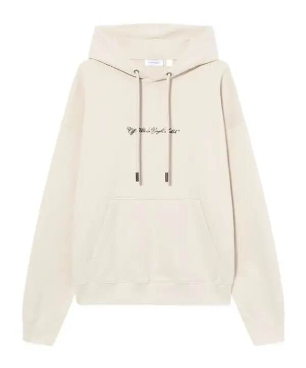 Off-White Script Arrow Diagonal Skate Hoodie - Pumice