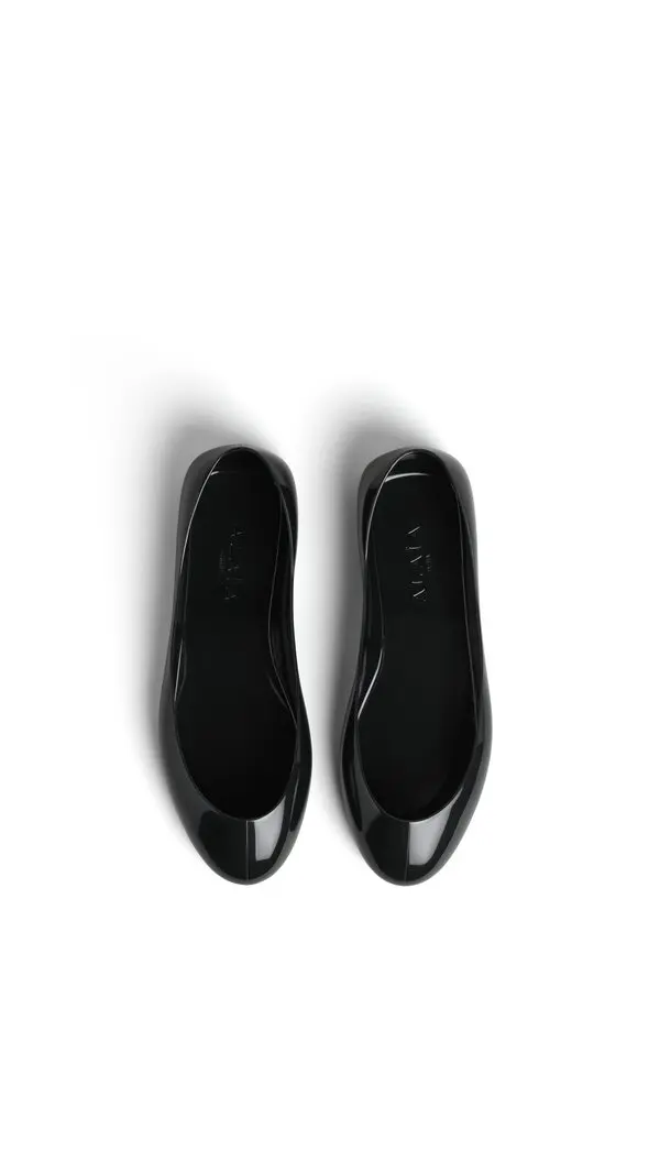Alaïa Patent And Mesh Ballet Flats