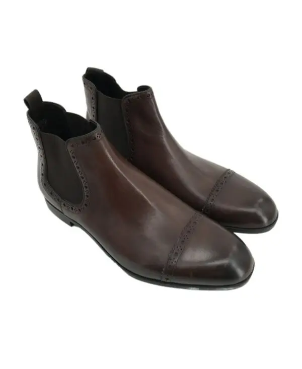 Emporio Armani Logo Detail Chelsea Boots