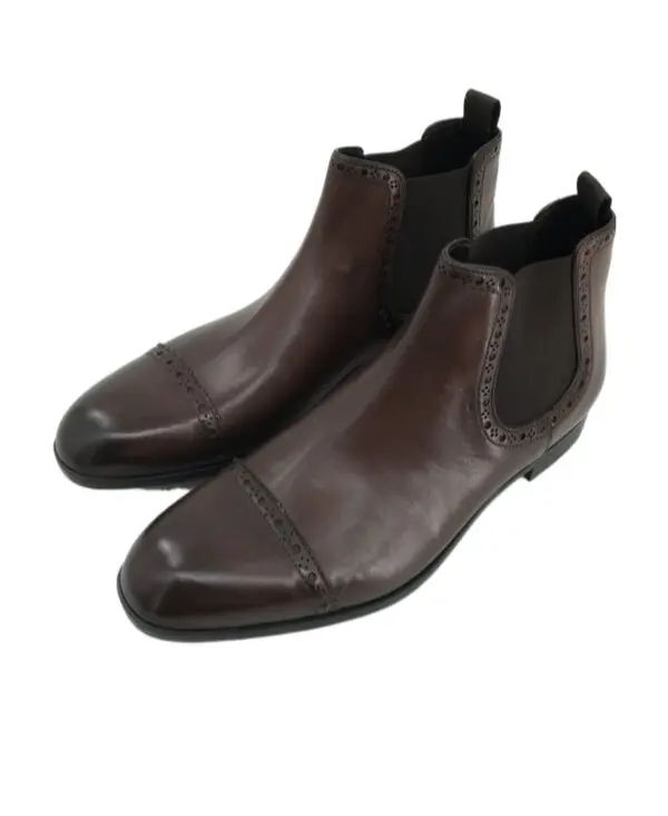 Emporio Armani Logo Detail Chelsea Boots