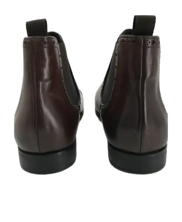 Emporio Armani Logo Detail Chelsea Boots
