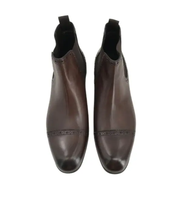 Emporio Armani Logo Detail Chelsea Boots