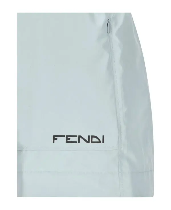 Fendi Logo Detail Elastic Waist Shorts