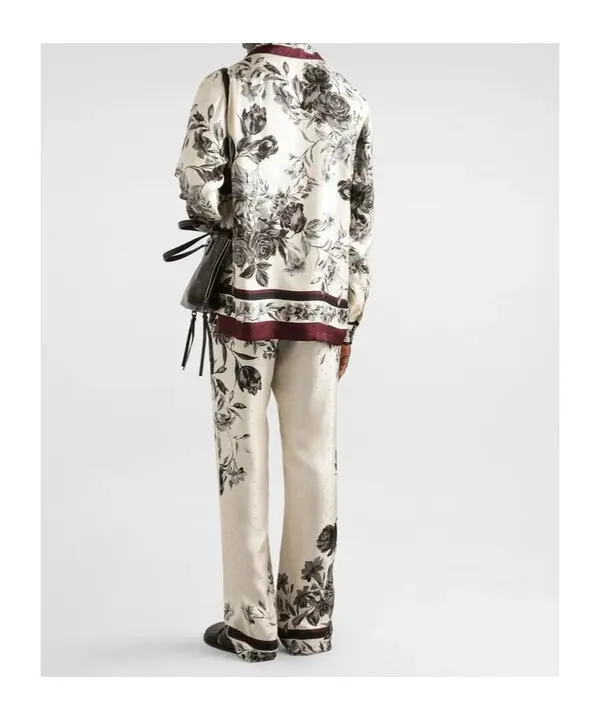 Dolce & Gabbana Dolce Gabbana Floral Printed Long-sleeved Shirt