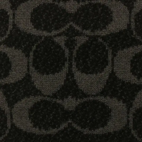 COACH Ribbed Scarf - Black