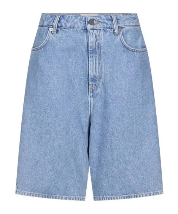 Loulou De Saison Zip Five-pocket Denim Shorts - Blue