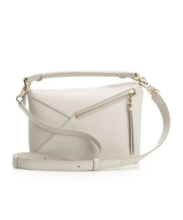 Loewe Small Puzzle Edge Bag - Light Ghost
