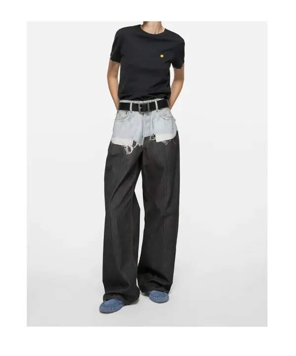 Acne Studios Almond-toe Loafers With Saddle Straps - Blue
