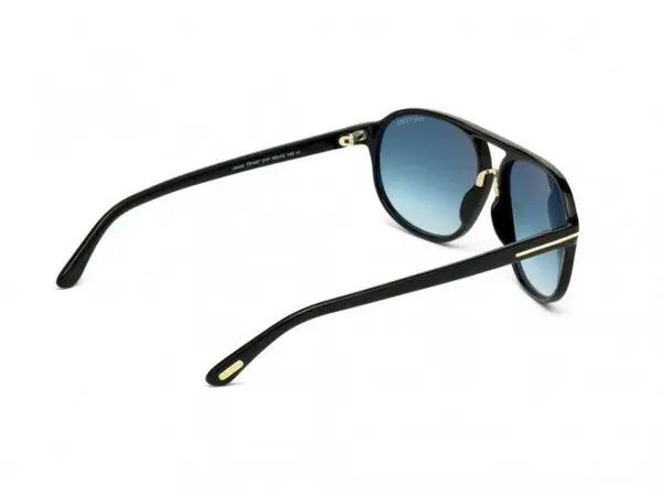 TOM FORD Black Logo Detail Aviator Sunglasses