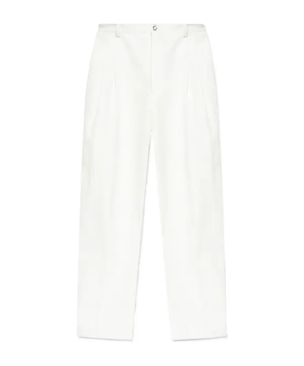 Givenchy Pleated Straight-leg Trousers - Ivory White