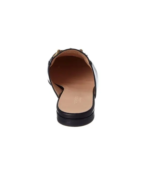 Gucci Horsebit Embellished Leather Mules