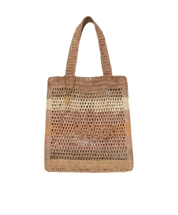 Chloé Woven Tote Bag - Brown