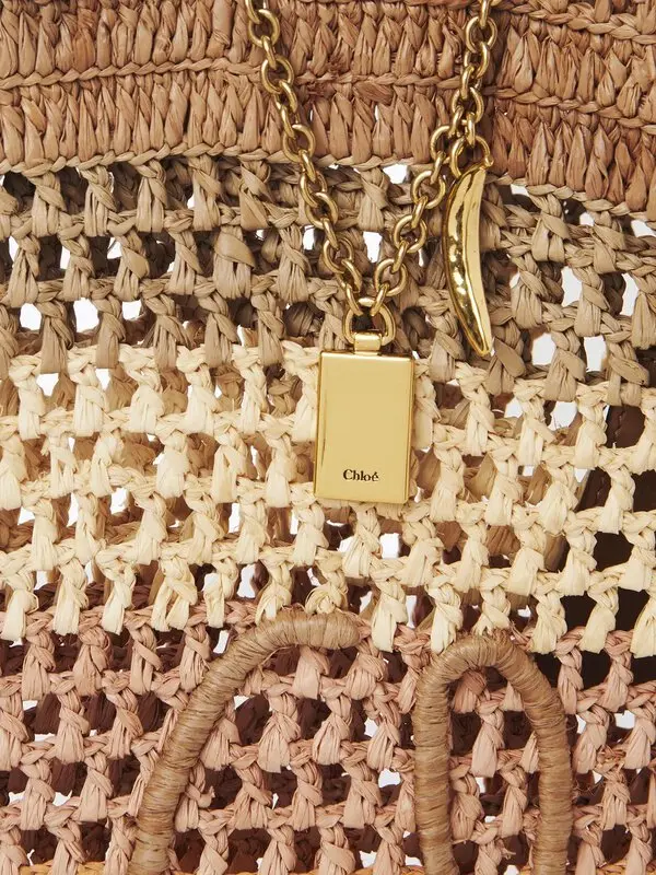 Chloé Woven Tote Bag - Brown
