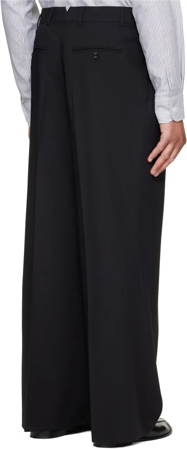 AMI Paris Low Waist Wide Leg Trousers