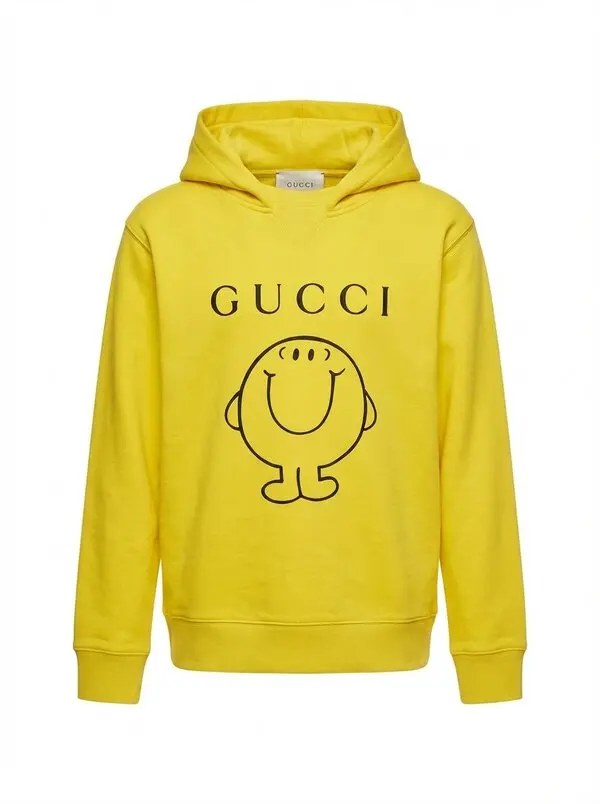 Gucci Graphic Hoodie - Yellow