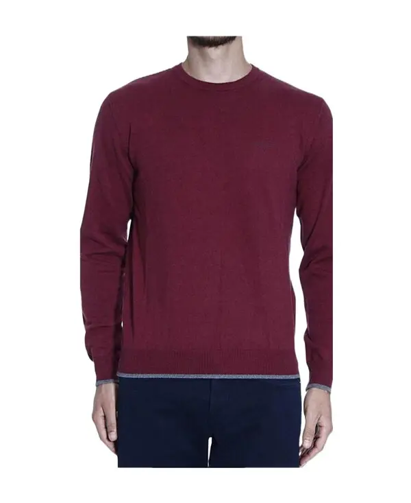 Emporio Armani Round-necked Logo Pullover - Red