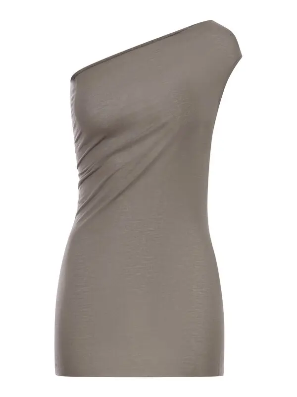Rick Owens Asymmetrical Sleeveless Top - Gray