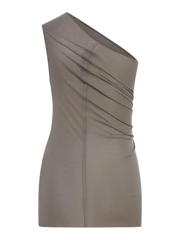 Rick Owens Asymmetrical Sleeveless Top - Gray