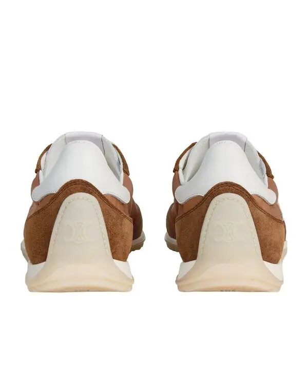 Celine Racer Sneaker In Nylon, Suede Calfskin, And Calfskin