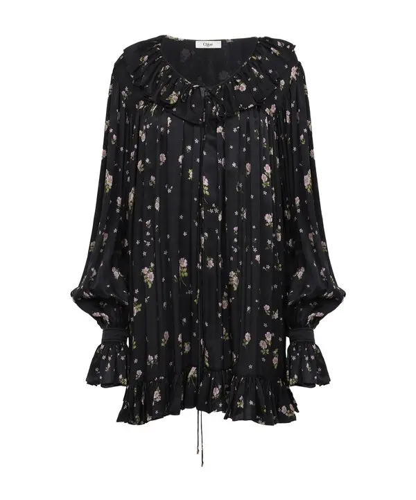 Chloé Long Sleeve Mini Dress