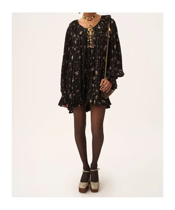 Chloé Long Sleeve Mini Dress