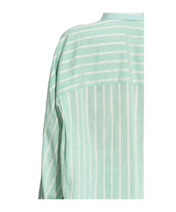 Balenciaga Striped Cocoon Fit Long-sleeved Shirt