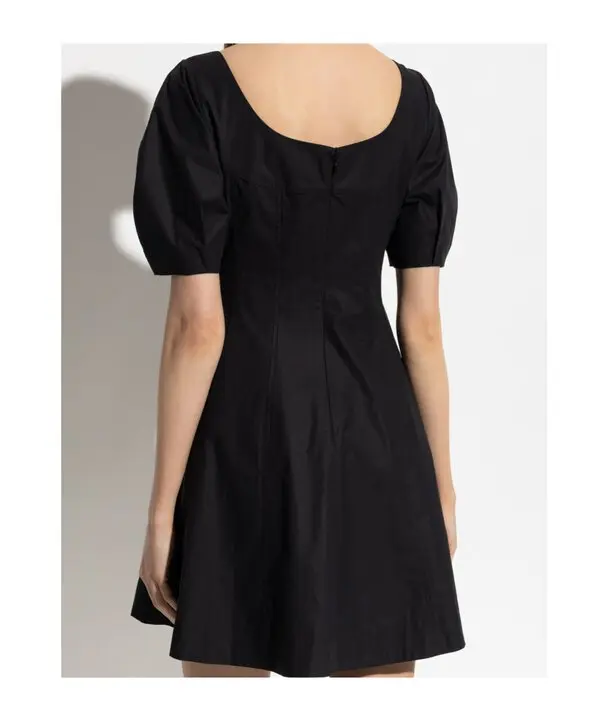 Theory Puff Sleeve Crewneck Dress
